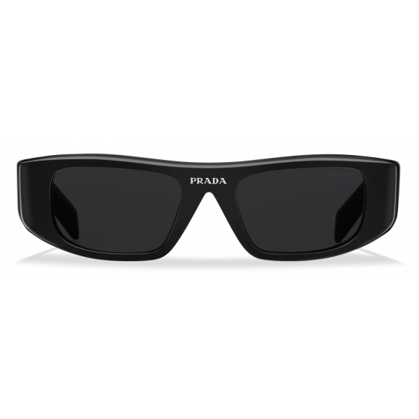 Prada Prada Runway Rectangular Sunglasses Black Prada Collection Sunglasses Prada