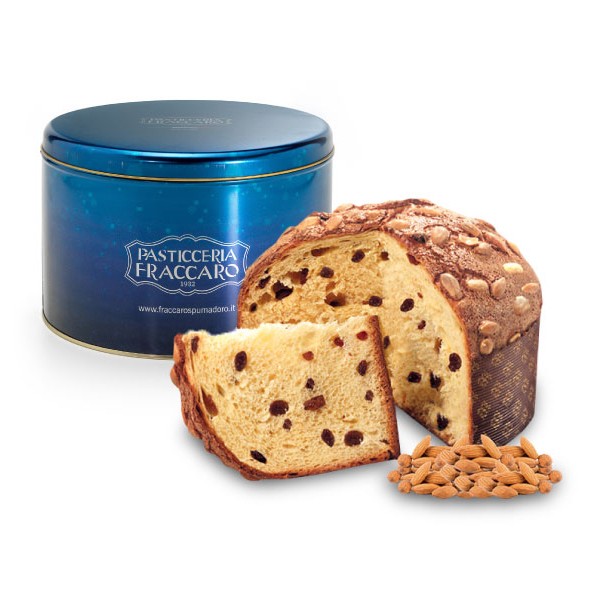Pasticceria Fraccaro - Classic Panettone with Almonds - Tin Line ... Pasticceria Fraccaro - Classic Panettone with Almonds - Tin Line ...